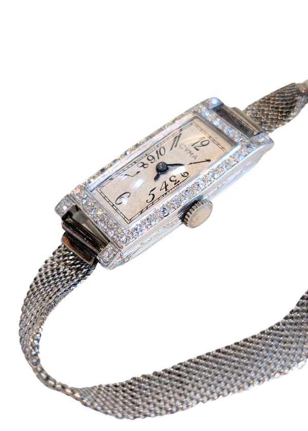 Antique Diamond Cyma Ladies Watch - Francis Jewellers